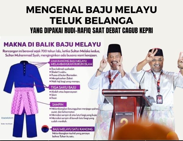 Mengenal Baju Melayu Teluk Belanga yang Dipakai Rudi-Rafiq saat Debat ...